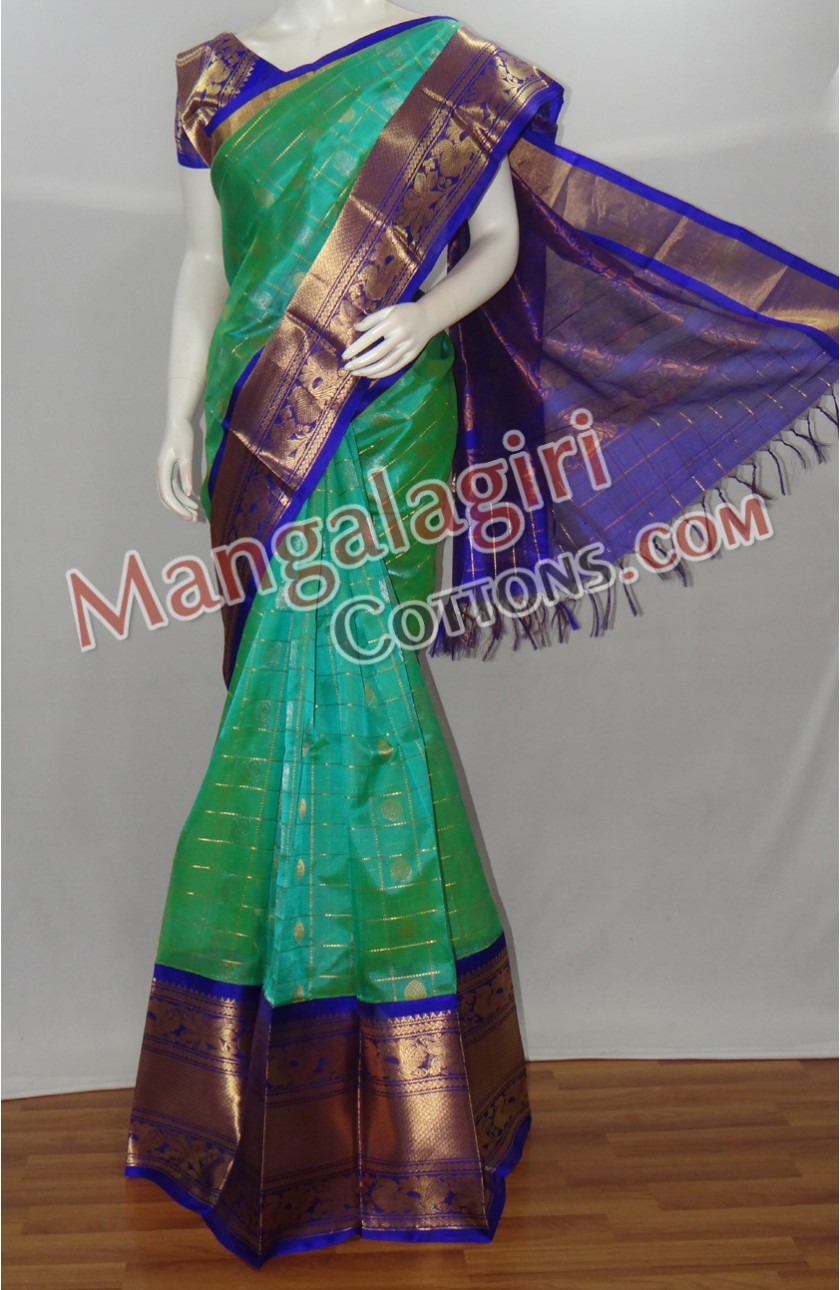 Mangalagiri Pattu Saree 00138 | Mangalagiri Cottons